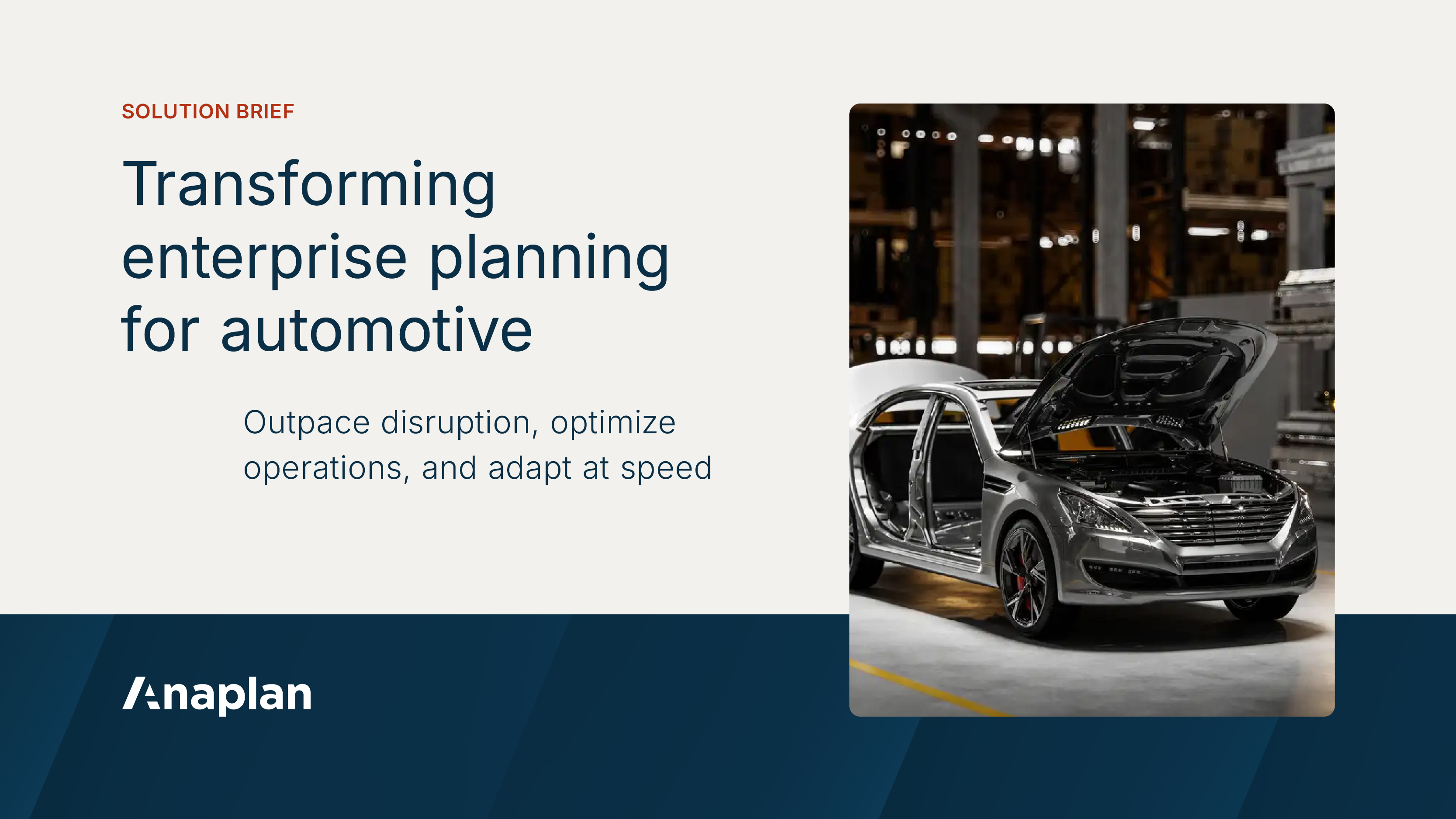 Anaplan for Automotive | Solution Brief
