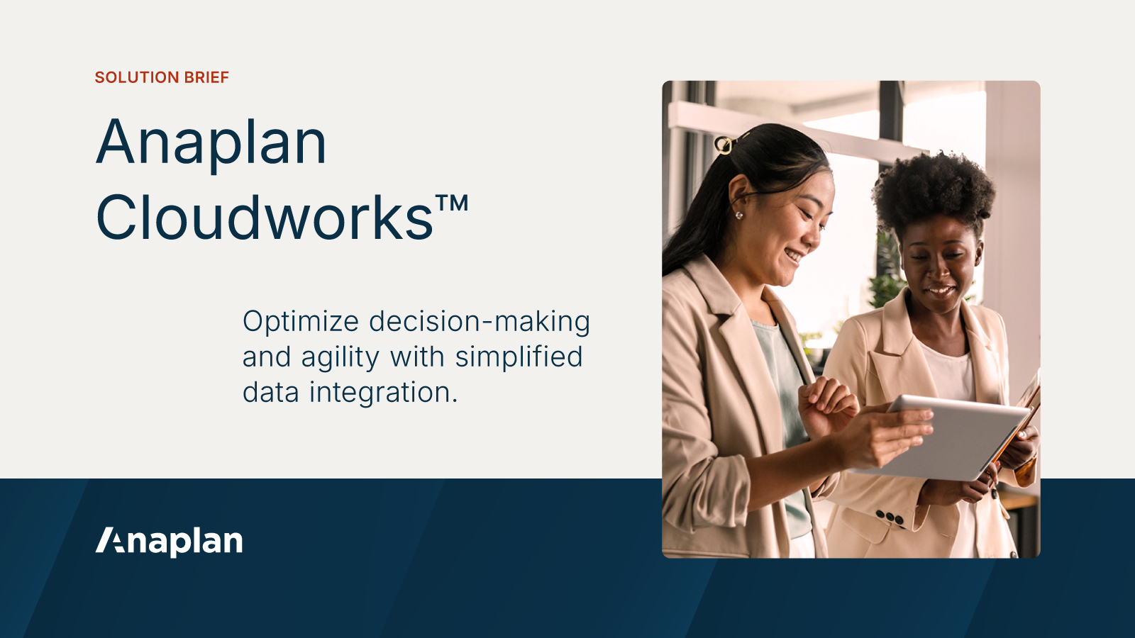 Anaplan CloudworksTM | Data Integration | Anaplan Solution Brief