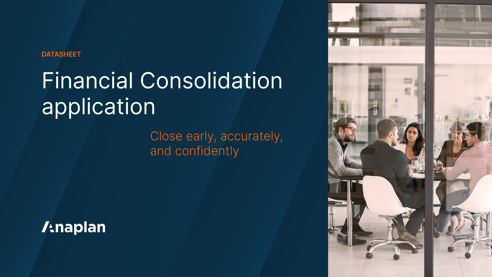 Financial Consolidation Application | Anaplan Datasheet