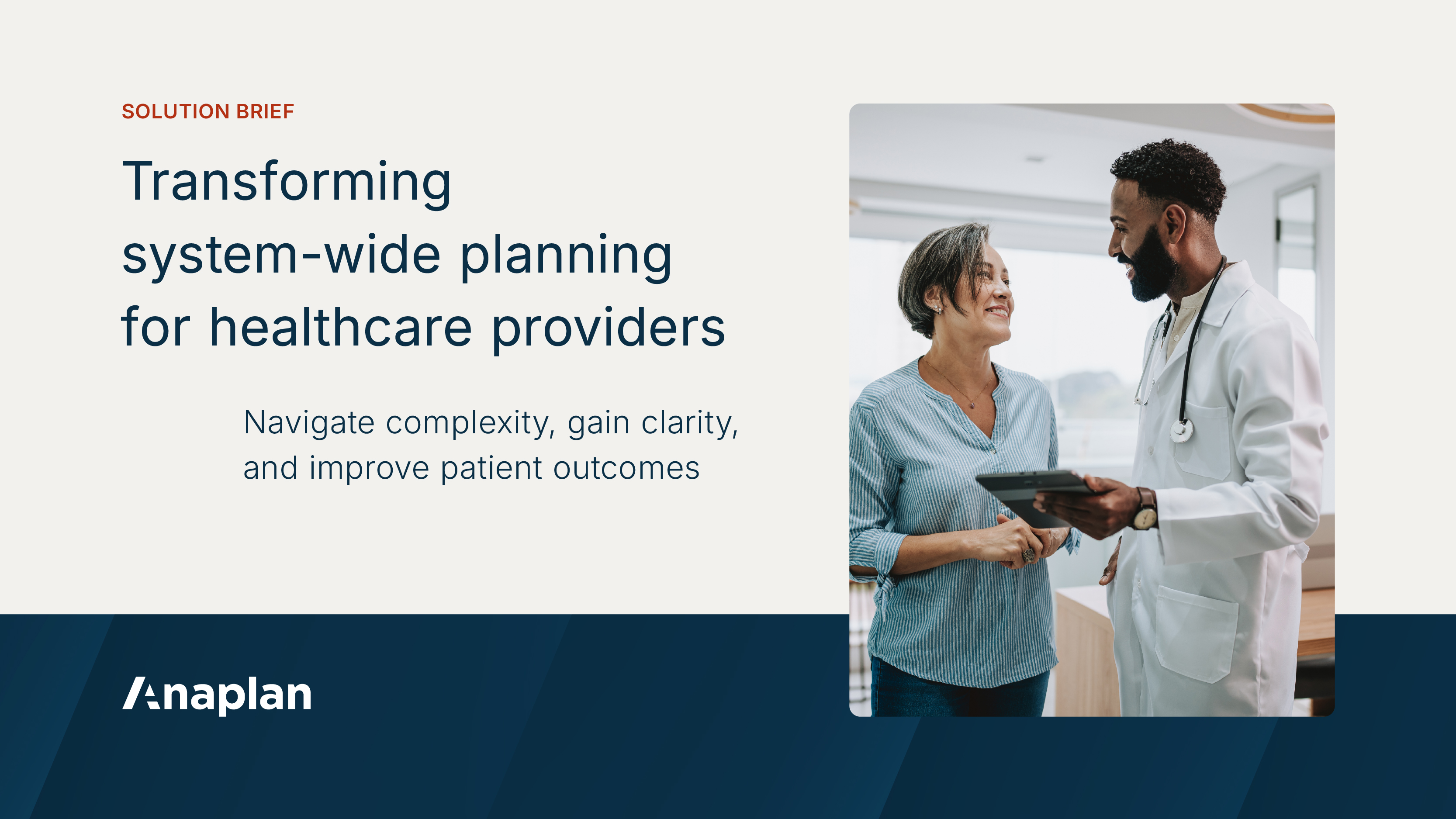 Anaplan for Healthcare Providers | Solution Brief