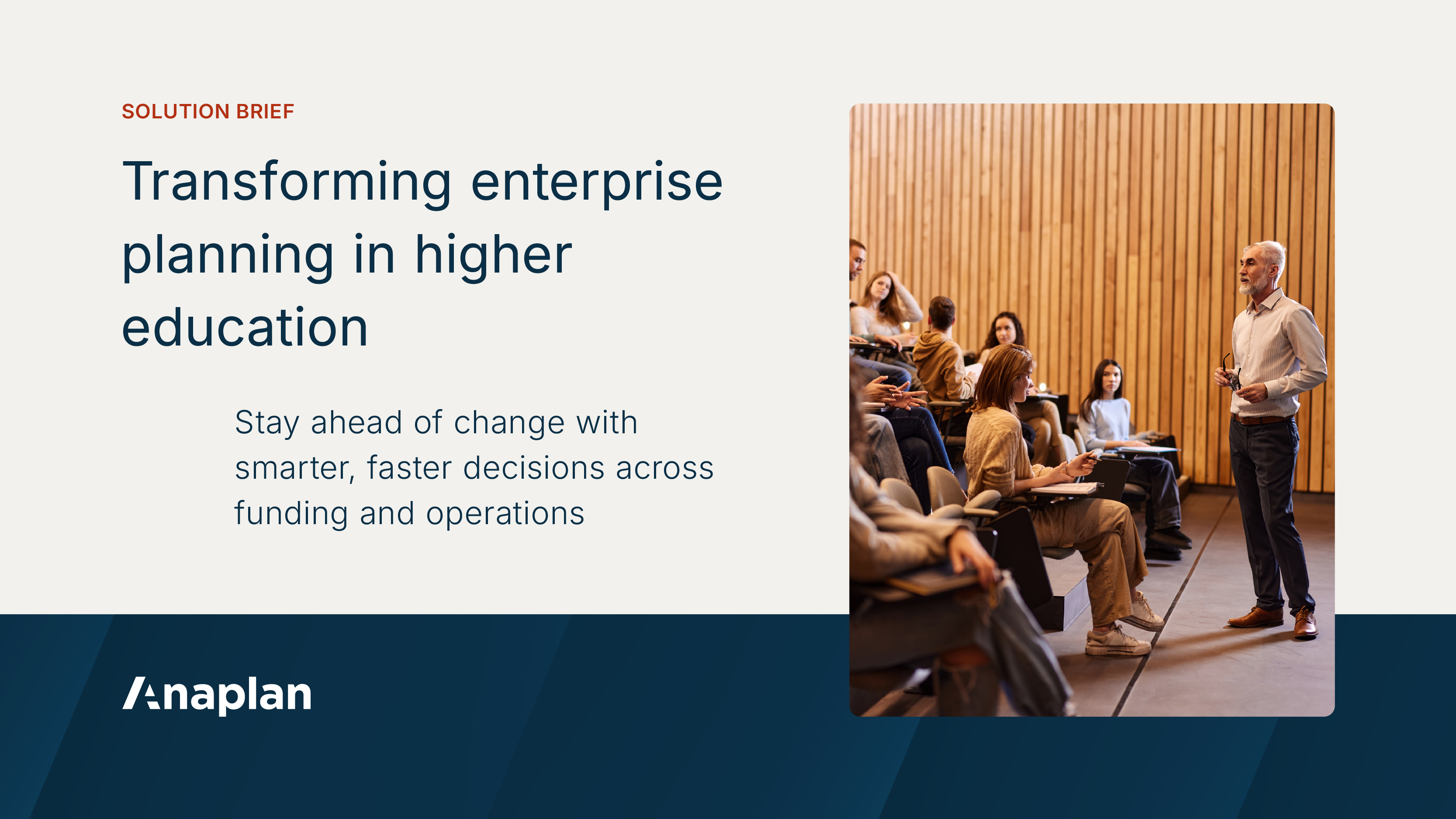 Anaplan for Higher Education Solution Brief