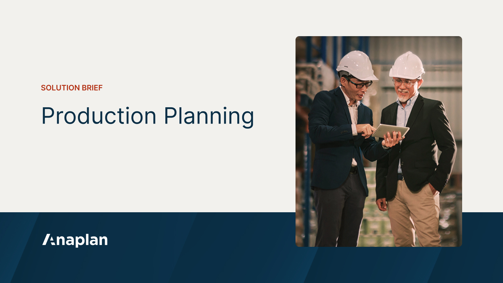 Anaplan Production Planning Solution Brief