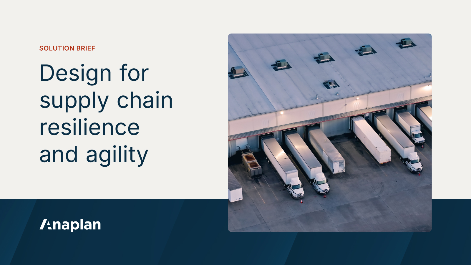 Supply Chain Transformation Solution Brief | Anaplan