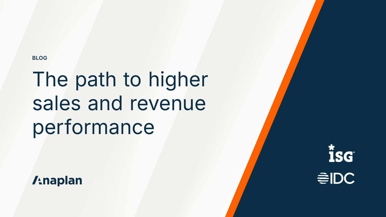 The Path to Higher Sales and Revenue Performance | Anaplan Blog