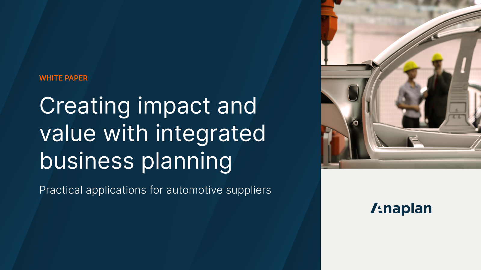 自動車部品サプライヤー向けIBP (統合ビジネス プランニング ) でインパクトと価値を創出 | Anaplan Japan