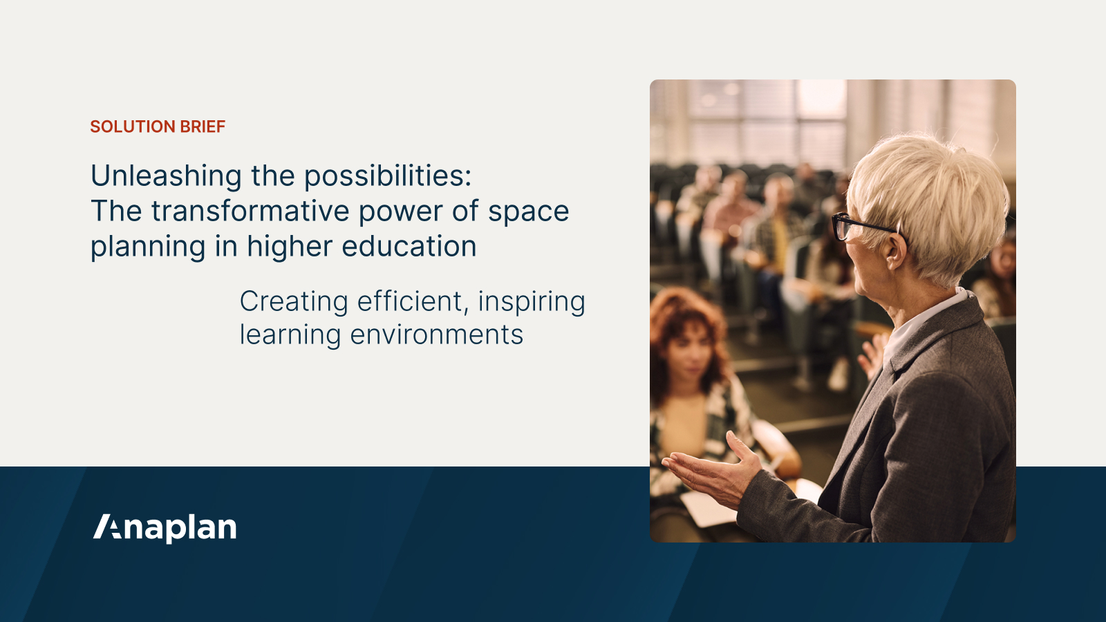 Space Planning in Higher Education | Anaplan Solution Brief