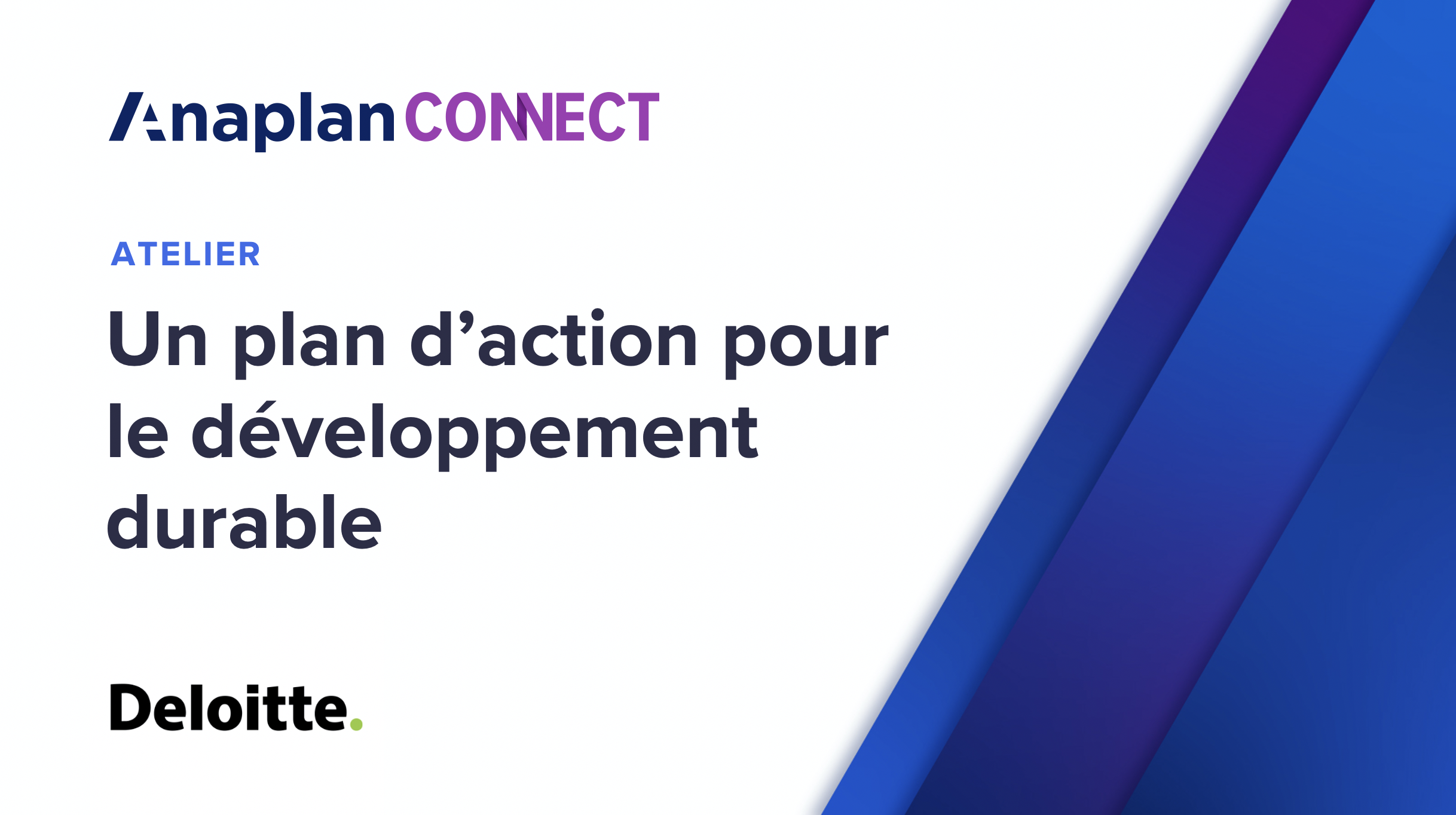 Deloitte : Un plan d’action pour le développement durable